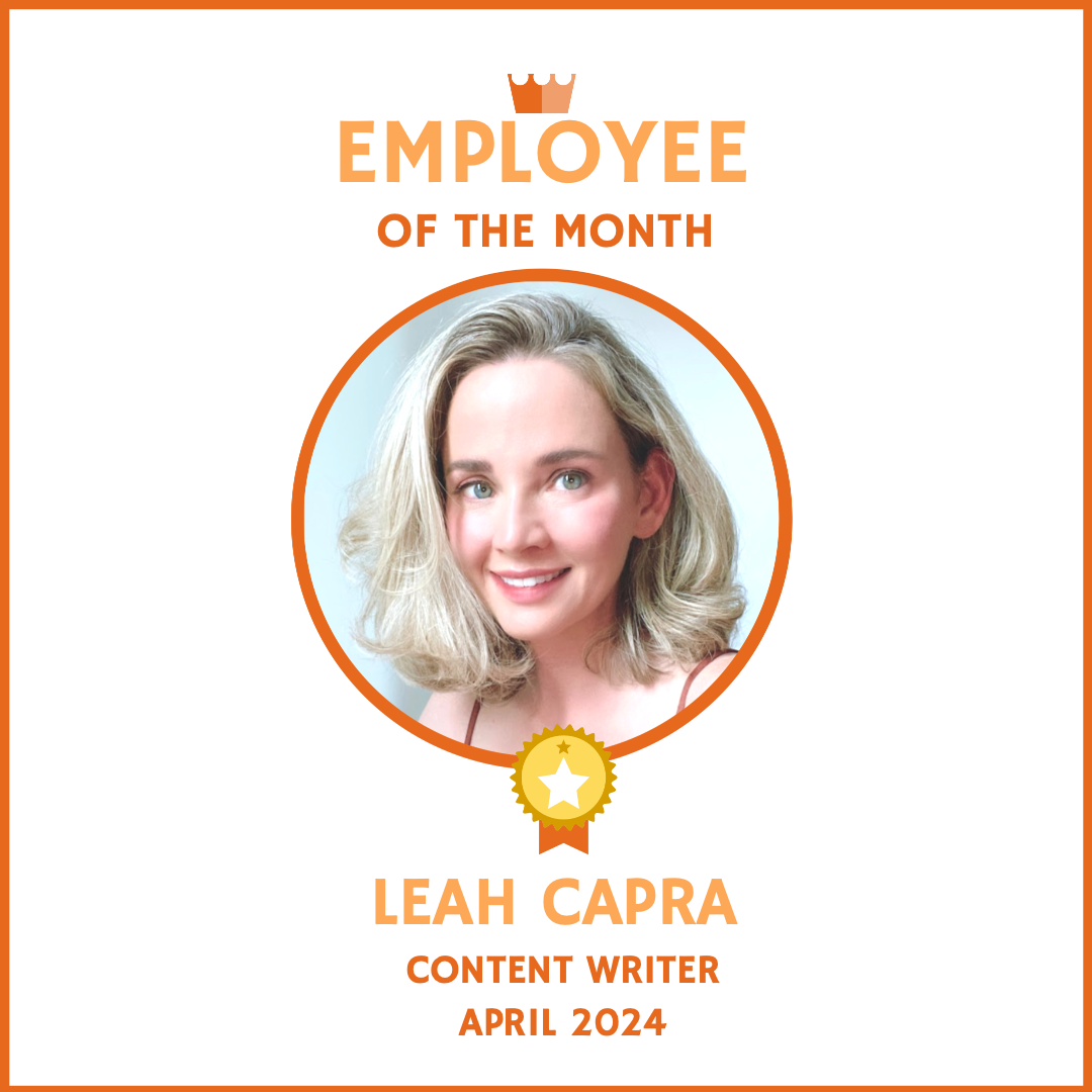 🌟 Employee of the Month: Leah, Content Writer 🌟